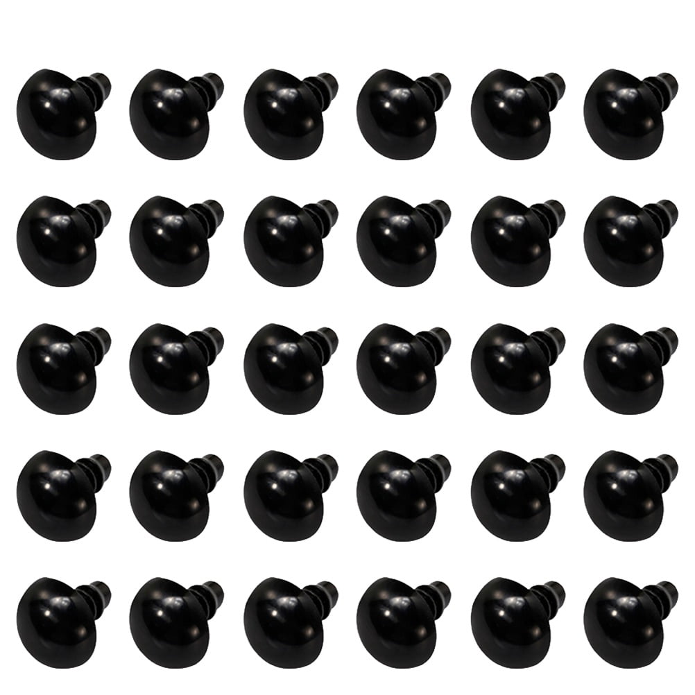 Black Safety Eyes DIY Plush Toy Vivid Screw for Toys Craft Stuffed ...
