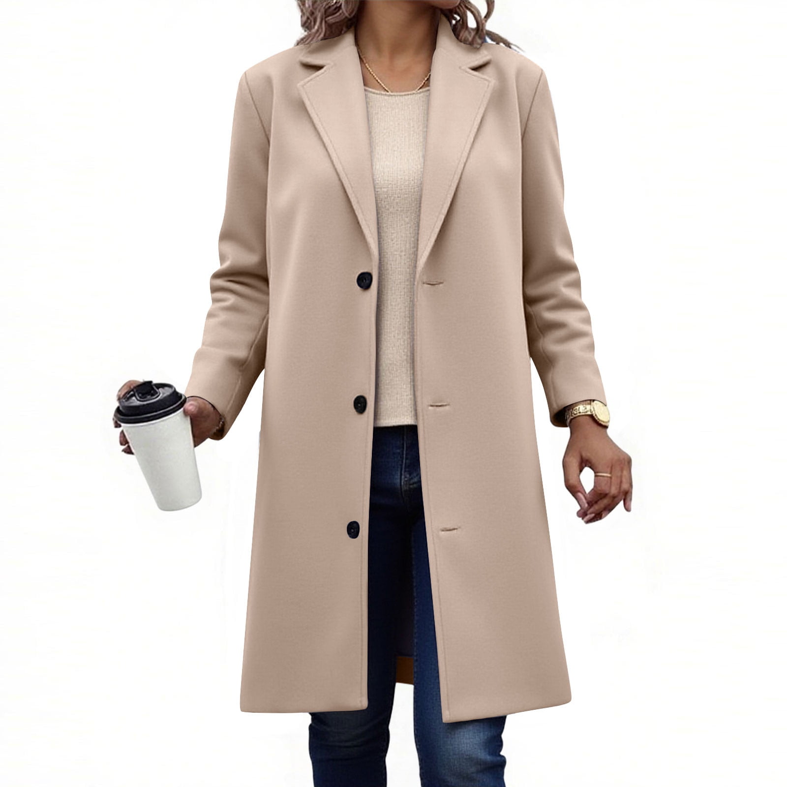 Black**Sale on Sale Chaoheng Women Overcoat Coats Winter Women's Solid ...