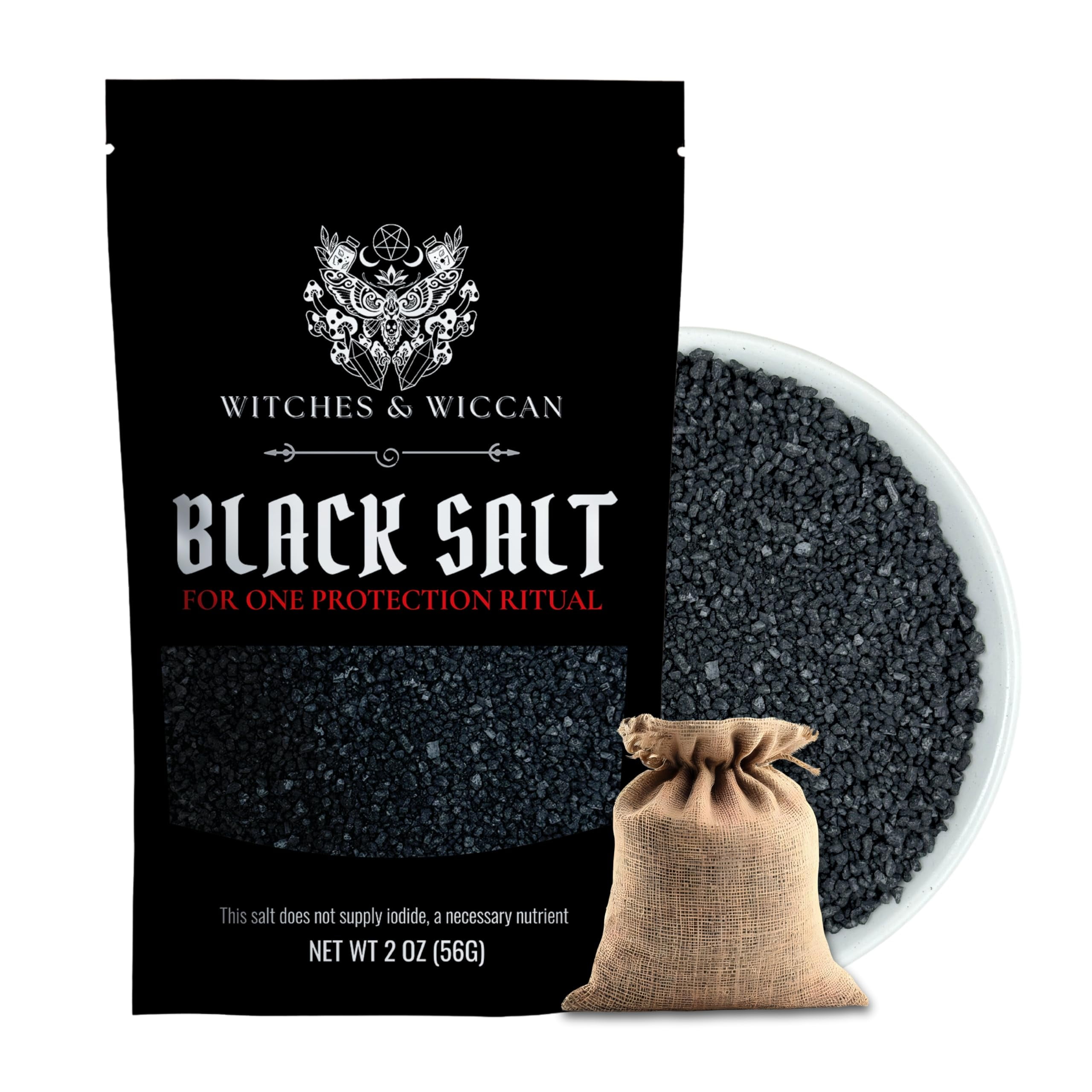 Black Salt for Protection HMF23 Rituals & Wiccan Spells, Handcrafted ...