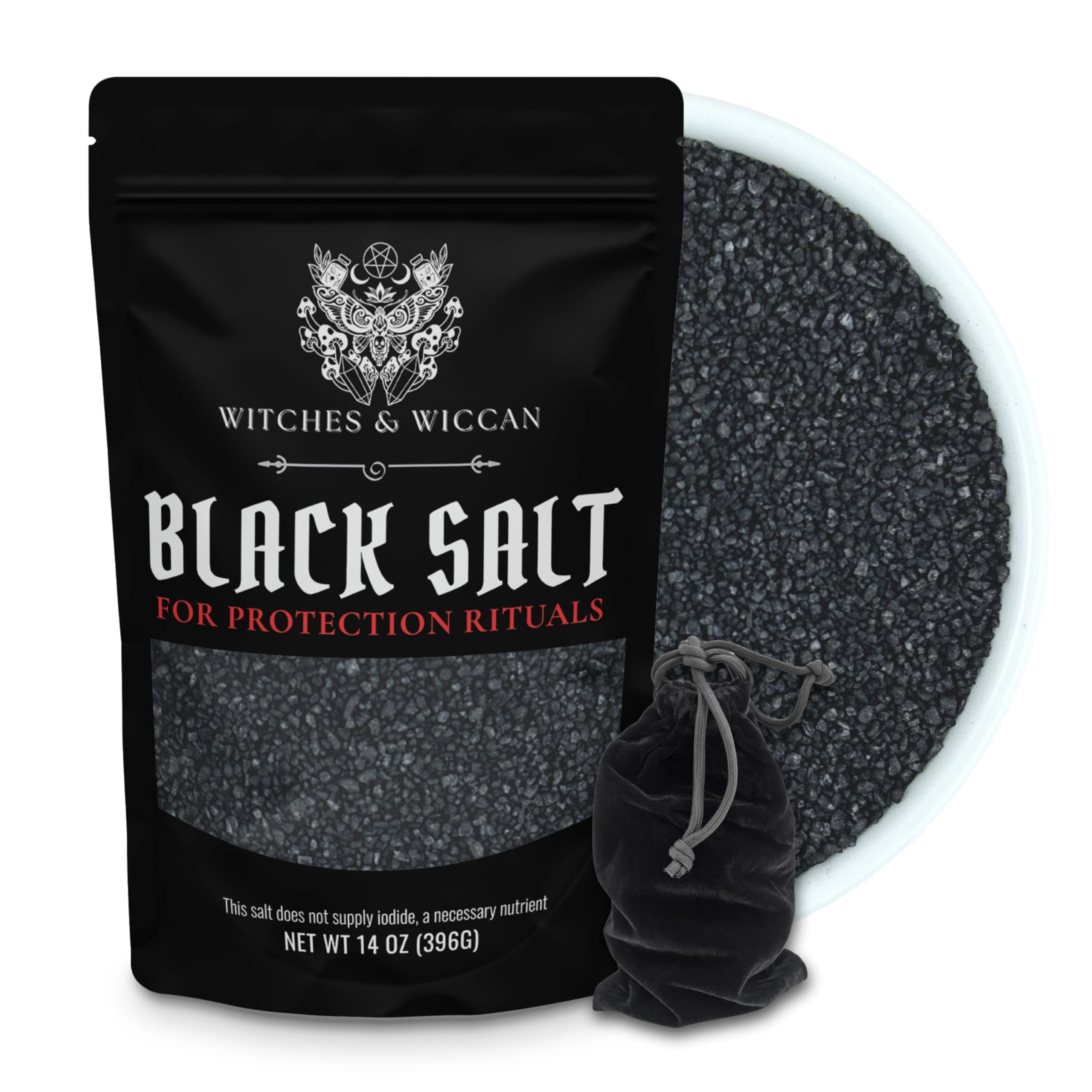 Black Salt for Protection Rituals & Wiccan Spells, Handcrafted Negative ...