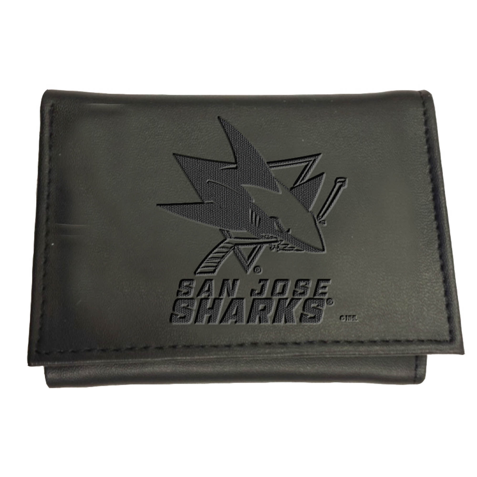 Black San Jose Sharks Hybrid Tri-Fold Wallet - Walmart.com