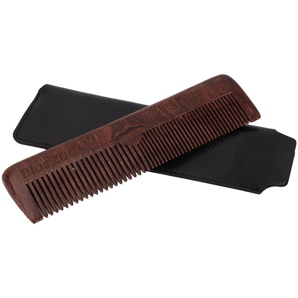 Black Sandalwood Combs Beard Shaping Styling Template Beard Hair Comb 1 ...