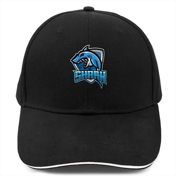 Black Sandwich Brim Baseball Cap Hat for Men and Women, Classic Black ...