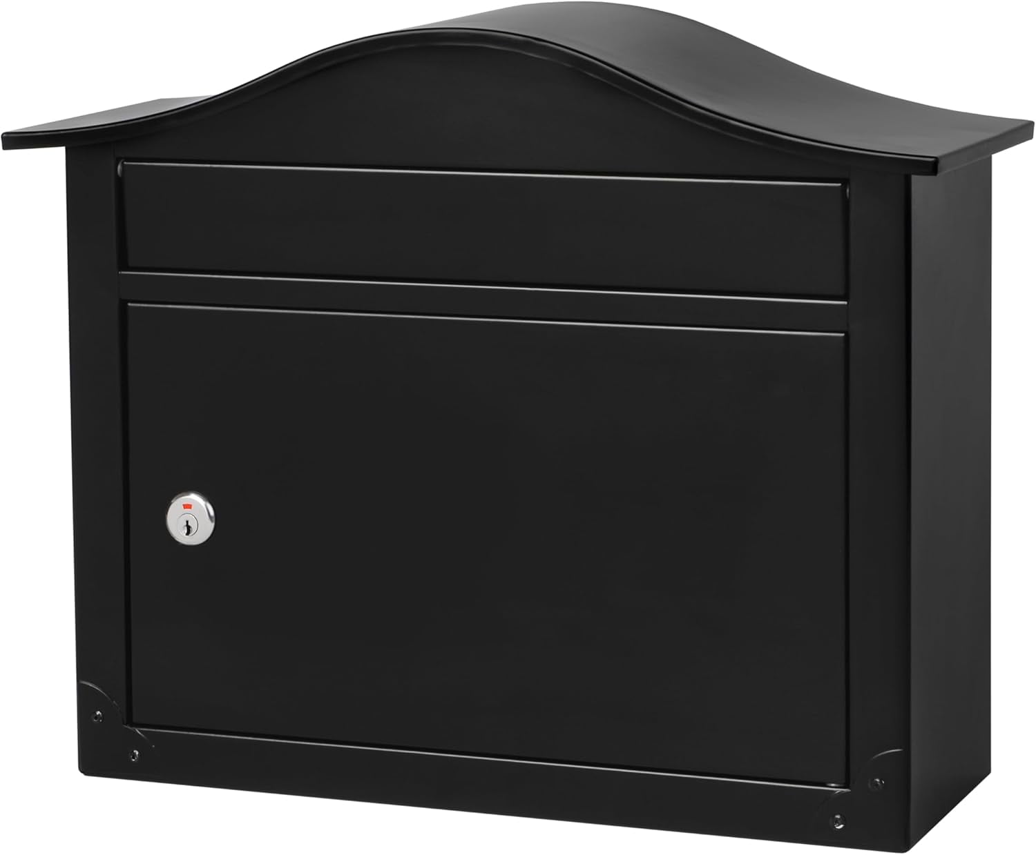 Black Saratoga Wall-Mount Lockable Mailbox - Walmart.com