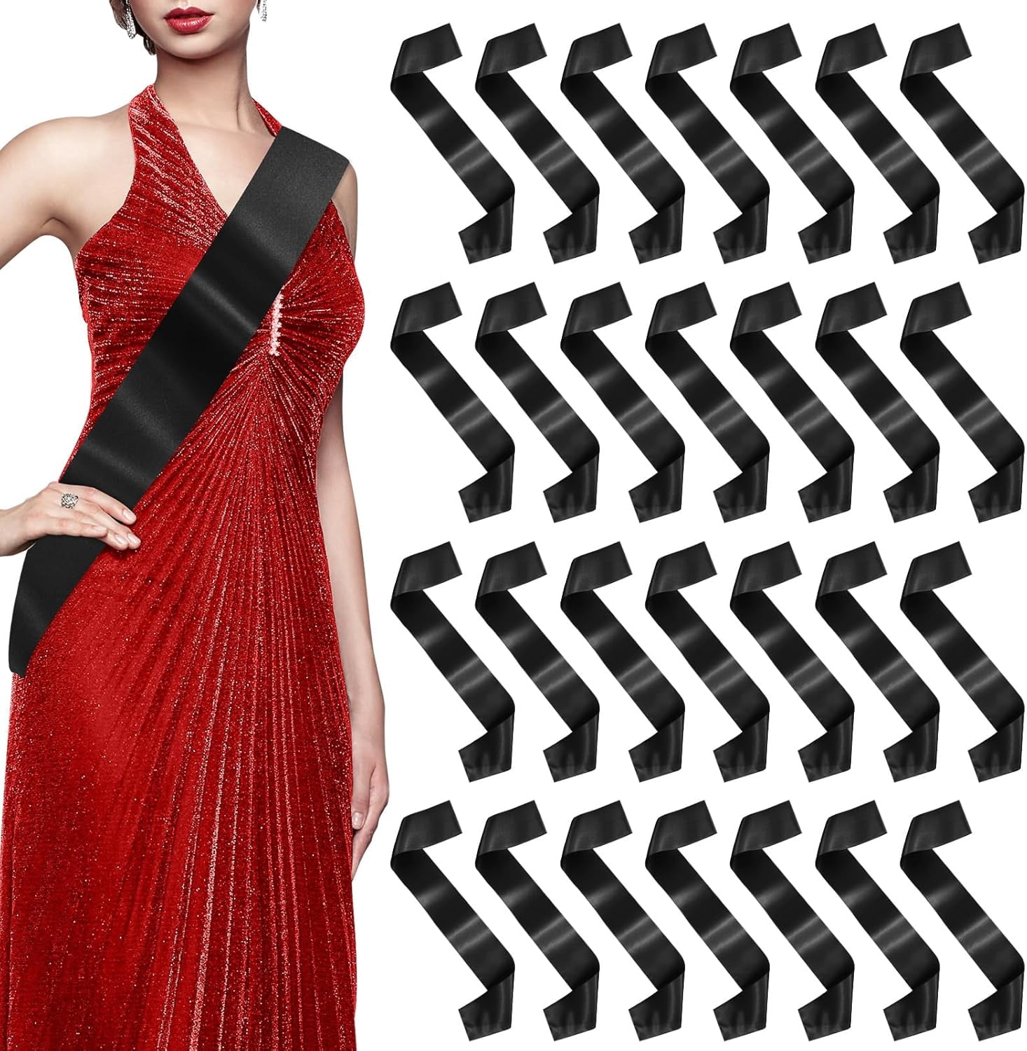 Black Sashes Blank Sashes for Pageants Plain Sashes for Beauty Pageants ...