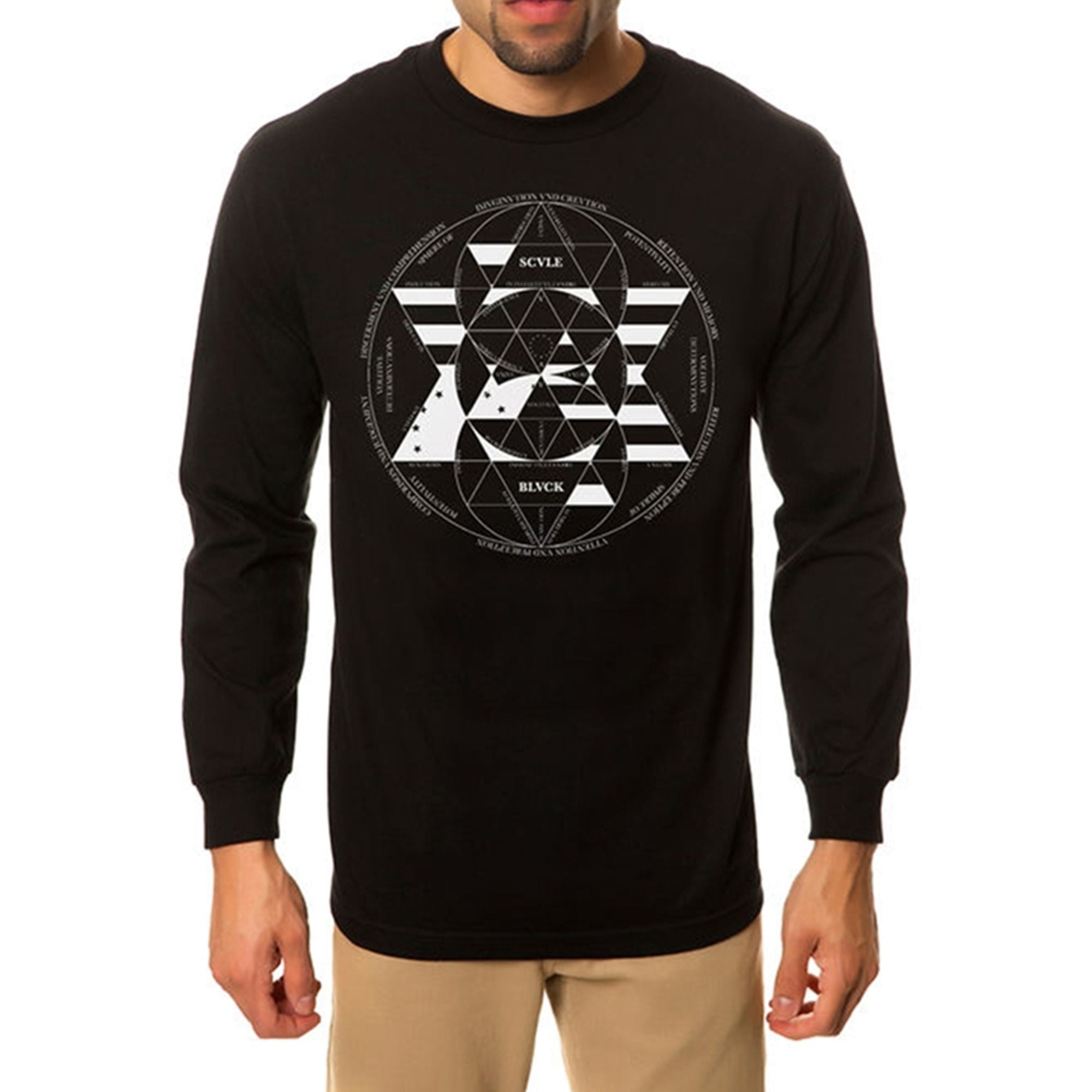 Black Scale Mens The Constitution Of Scvle LS Graphic T-Shirt, Black ...