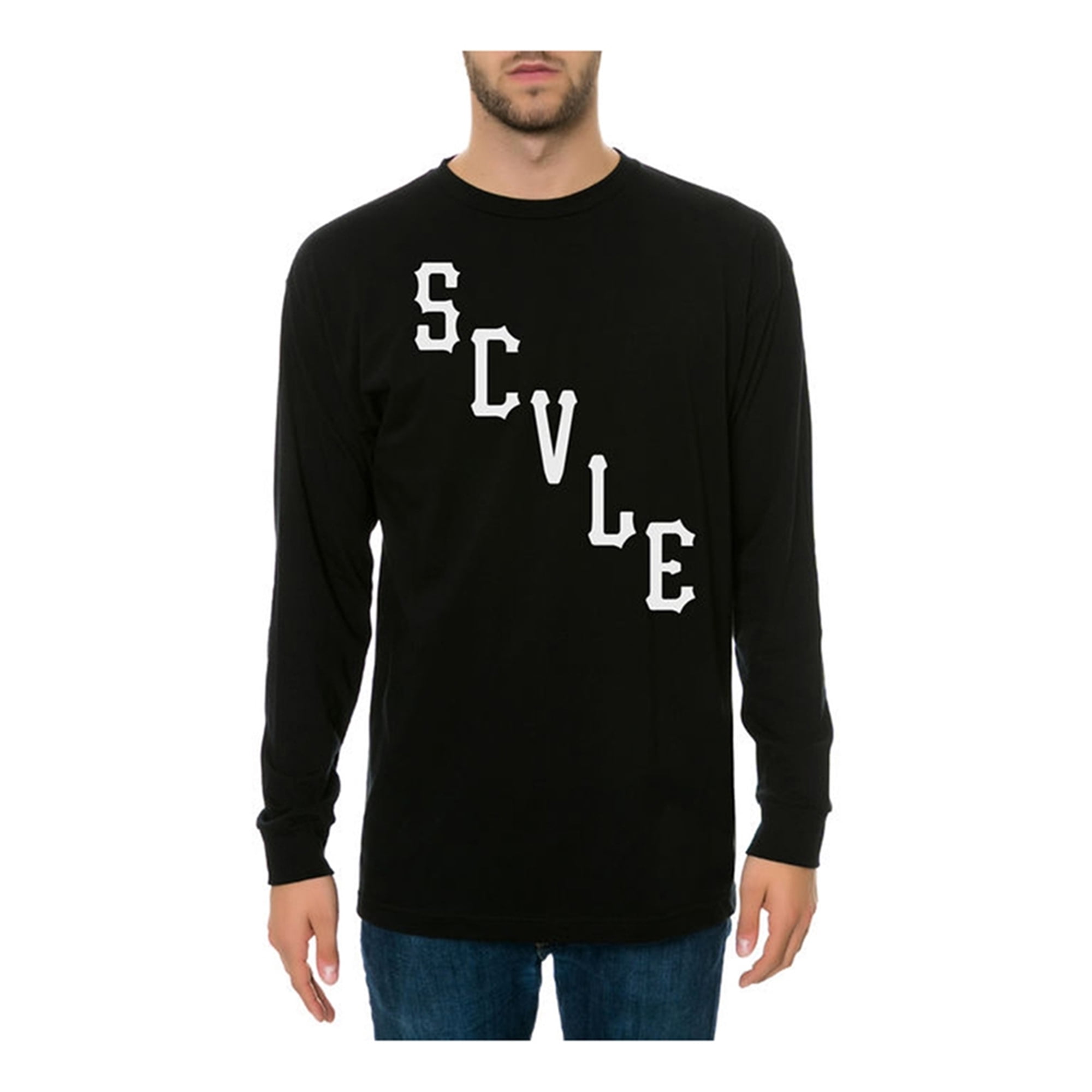 Black Scale Mens The Scvle Logo Ls Graphic T-Shirt - Walmart.com