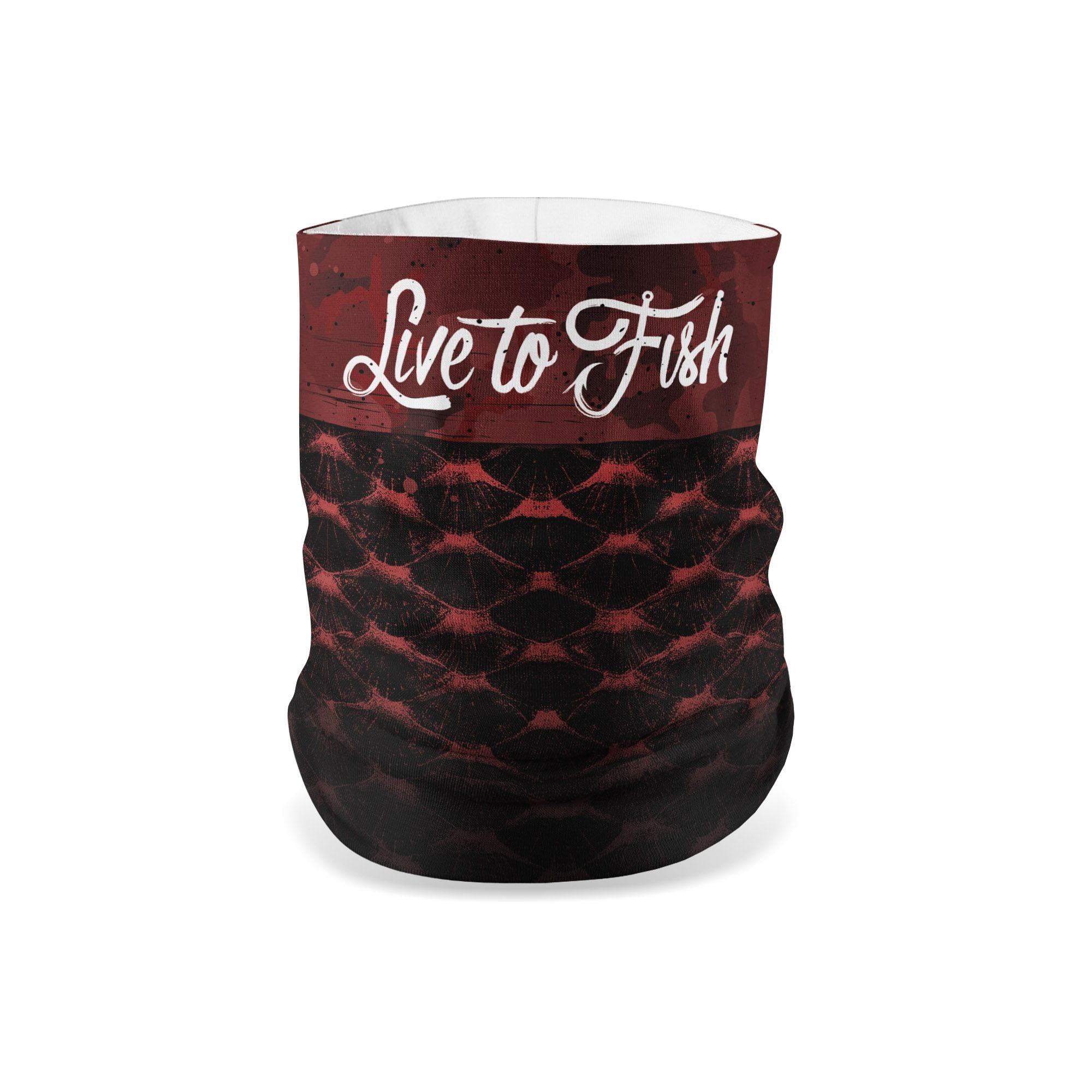Black Scales UPF 50+ Performance Neck Gaiter | Live to Fish - Walmart.com