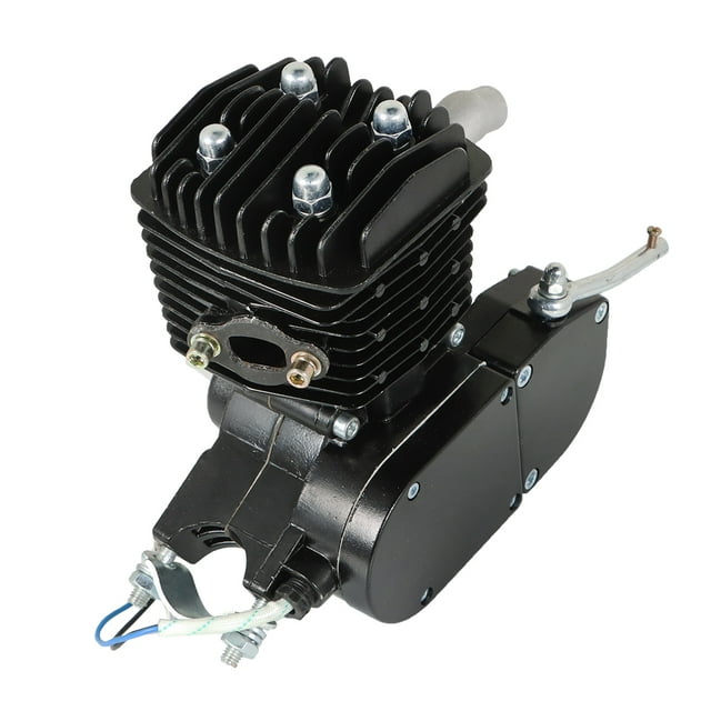 Black Scooter 80cc 2 Stroke Gas Engine Motor Fit for Motorized Bicycle ...