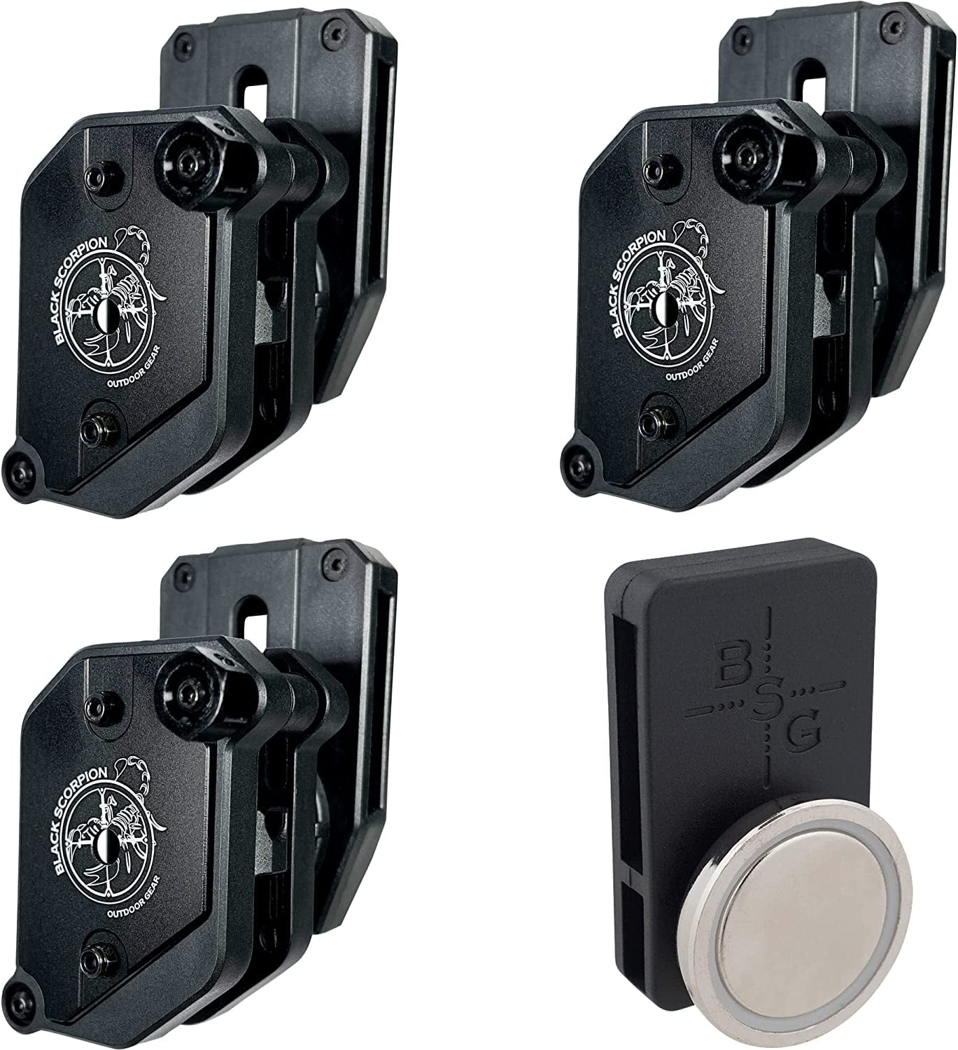 Black Scorpion Gear Competition Mag Pouches with Magnetic Mag Carrier ...