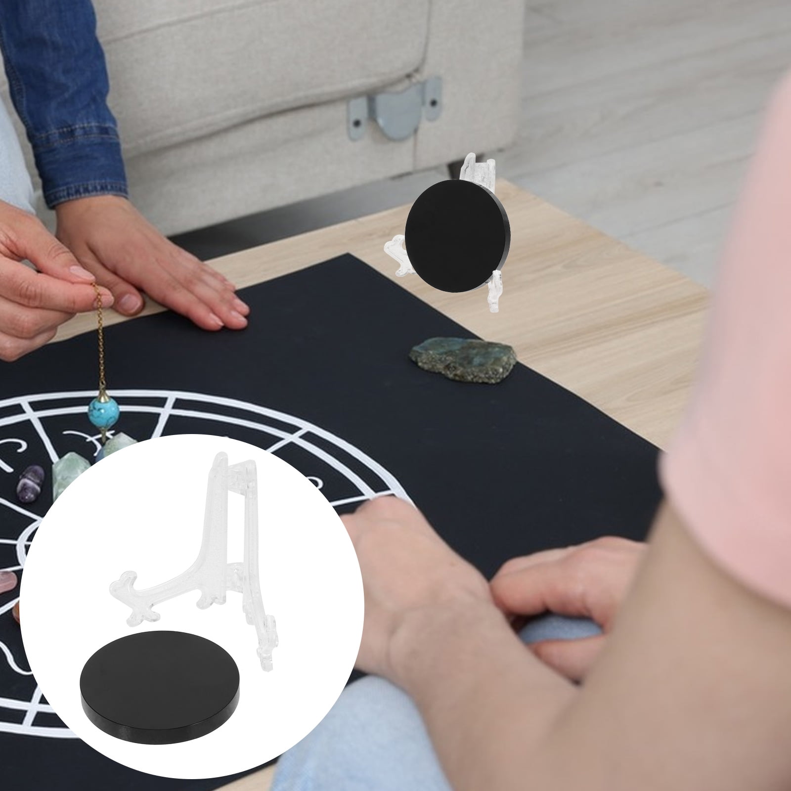 Black Scrying Mirror Aesthetic Home Decor Crying Mirror for Meditation ...