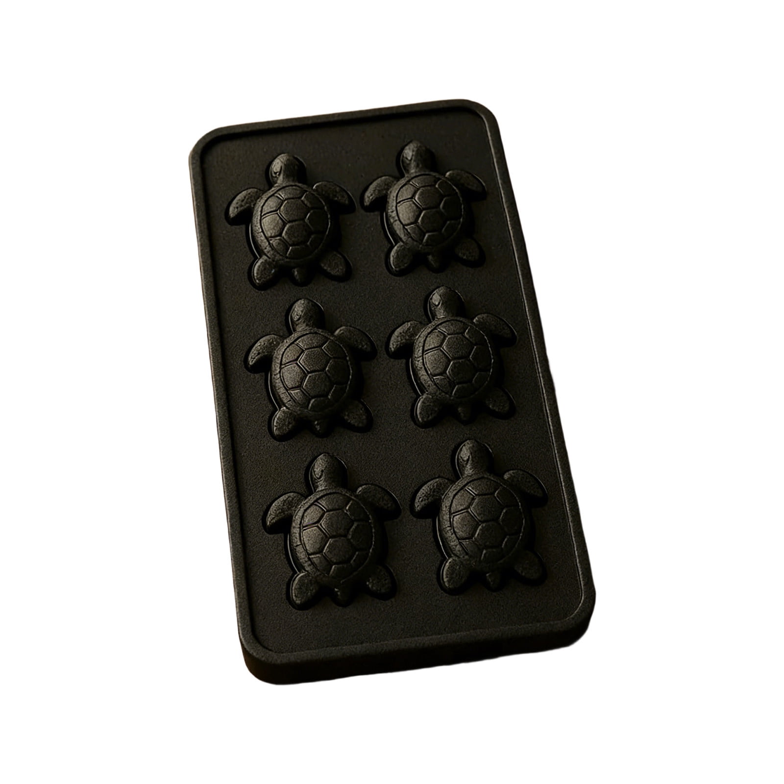 Black Sea Turtle Silicone Ice Cube Tray Animal Shaped Mold For Whiskey ...
