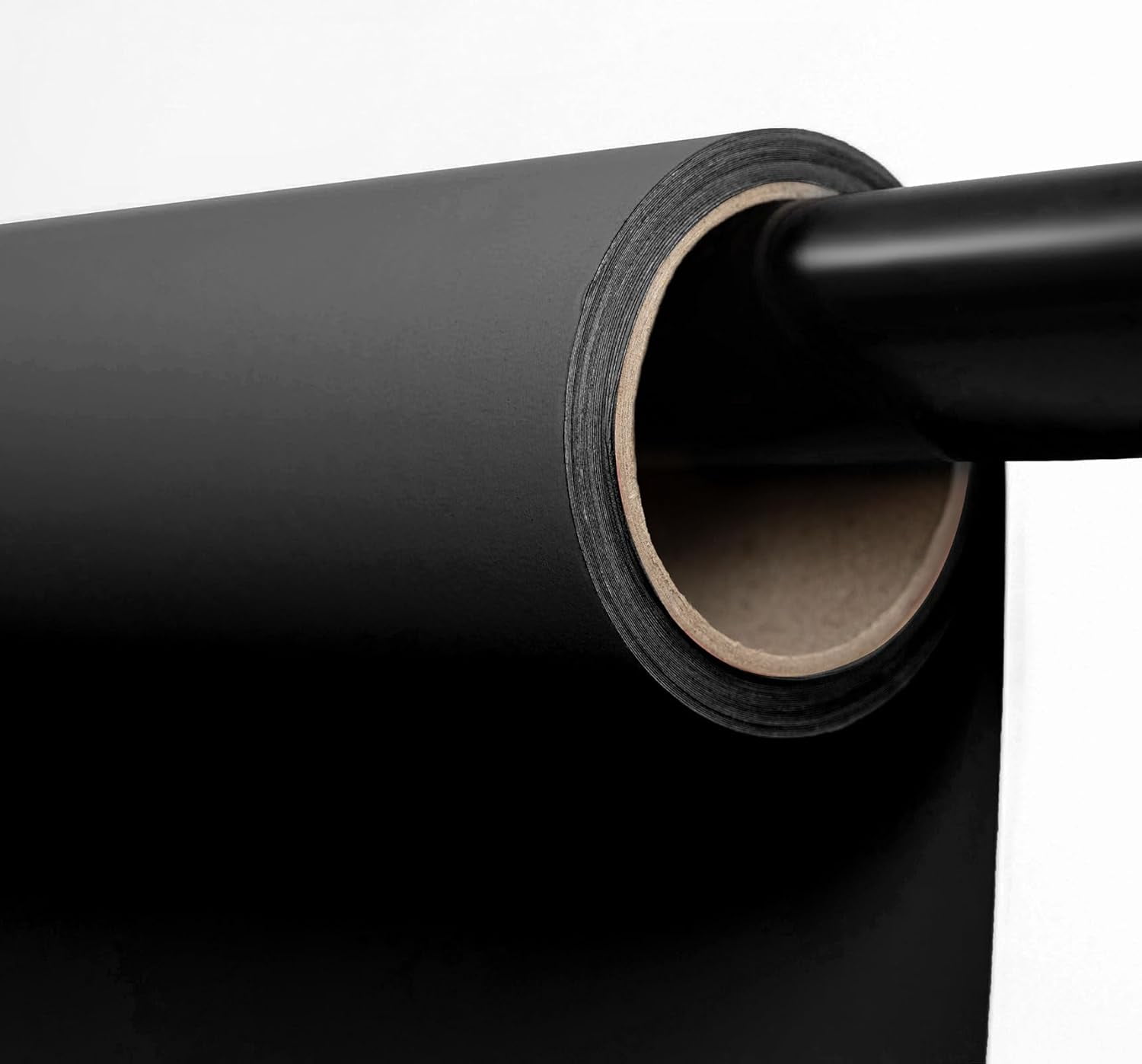 Black Seamless Paper Backdrop Rolls (53''x16.4' Jet) - Walmart.com