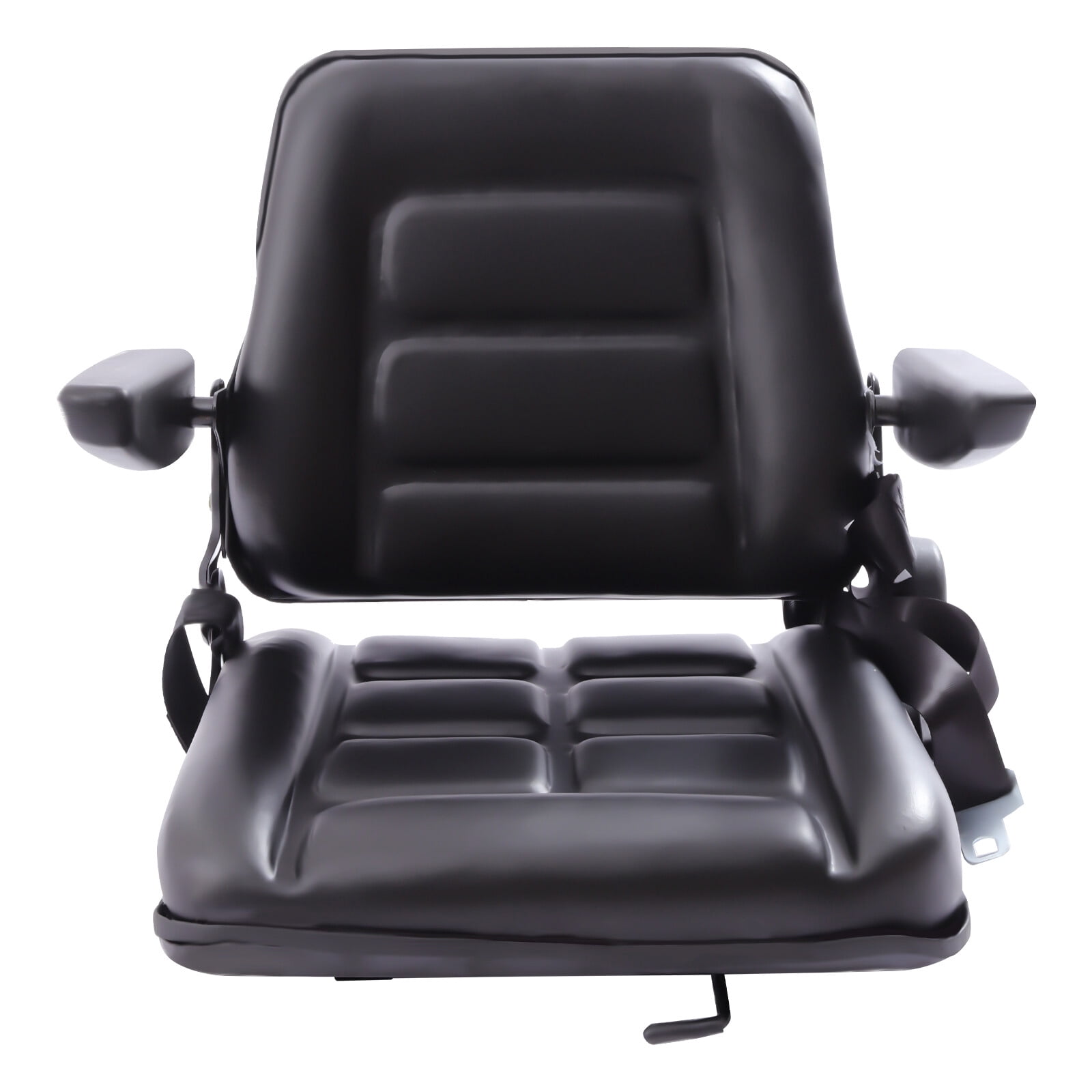 Black Seat Universal Forklift Suspension Seat Fits Clark Cat Hyster ...