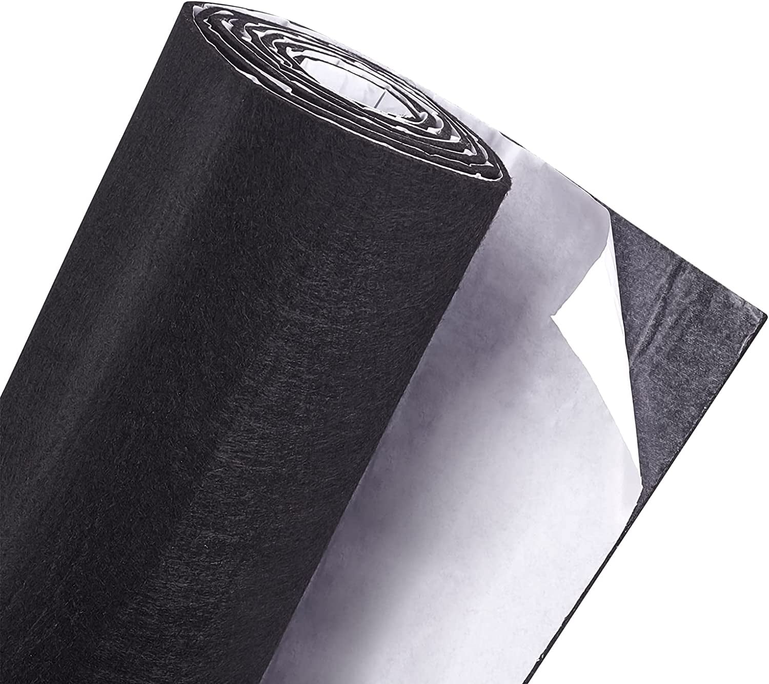 Black Self-Adhesive Felt Fabric 11.8" x 78.7" Shelf Liner for DIY ...