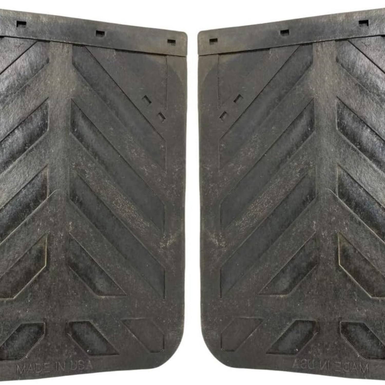 Black Semi Truck and Trailer Mud Flaps ，24" x 30" Heavy Duty Rubber Set ...