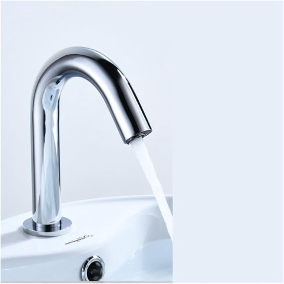 Black Sensor Faucet Bathroom Sink Deck Mount Hot and Cold Automatic ...