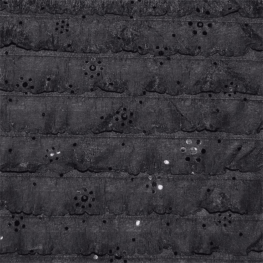 Black Sequin Ruffle Knit, Fabric Sold By the Yard - Walmart.com