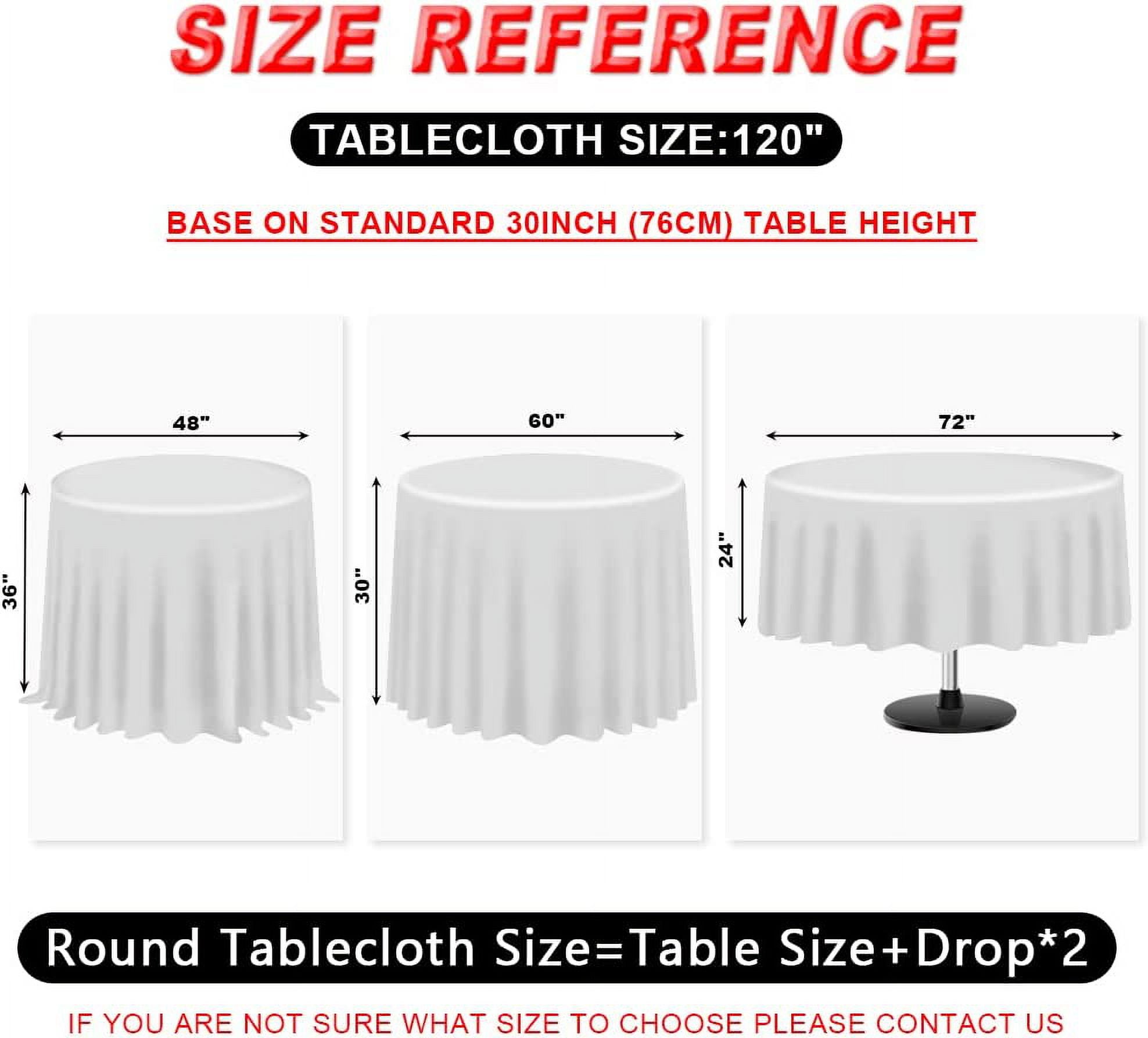 Black Sequin Tablecloth 120-Inch Sparkly Overlay Round Glitter Table ...