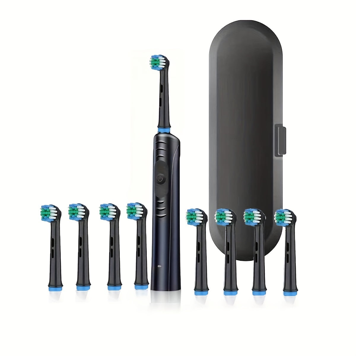 Black Series Ultra Whitening Sonic Electric Toothbrush - 8 Brush Heads ...