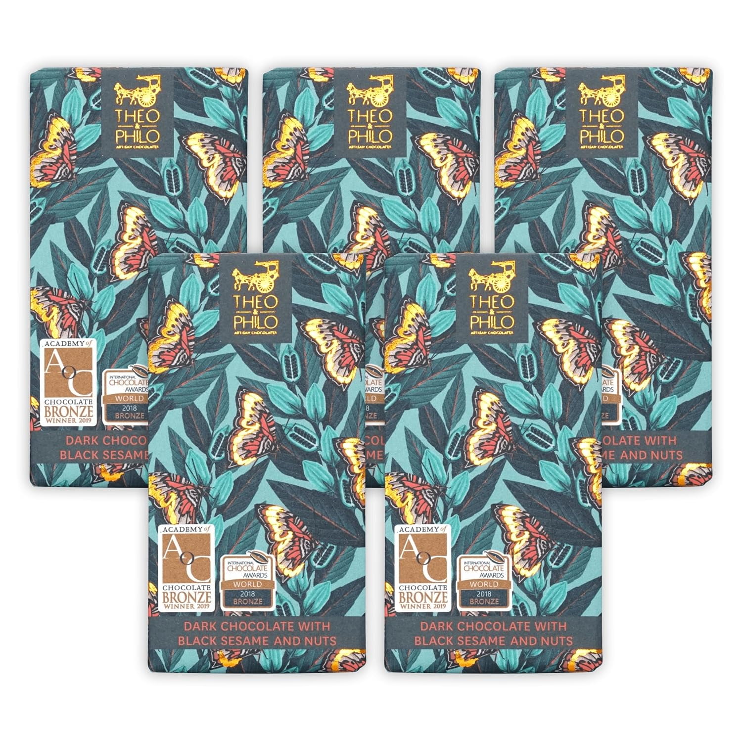 Black Sesame 65% Dark Chocolate 5 Pack - Filipino Chocolate - Bean-to ...