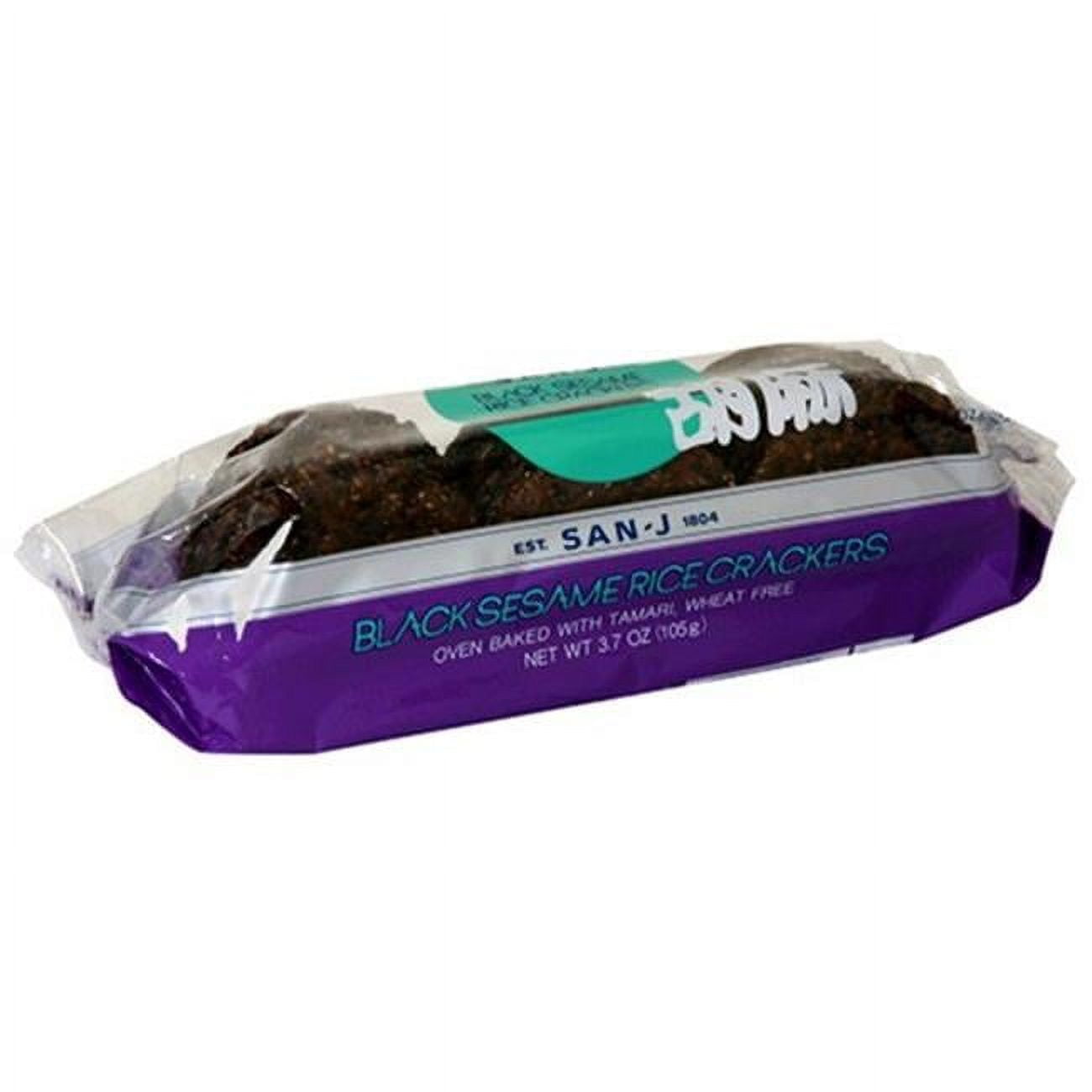 Black Sesame Brown Rice Crackers - Walmart.com