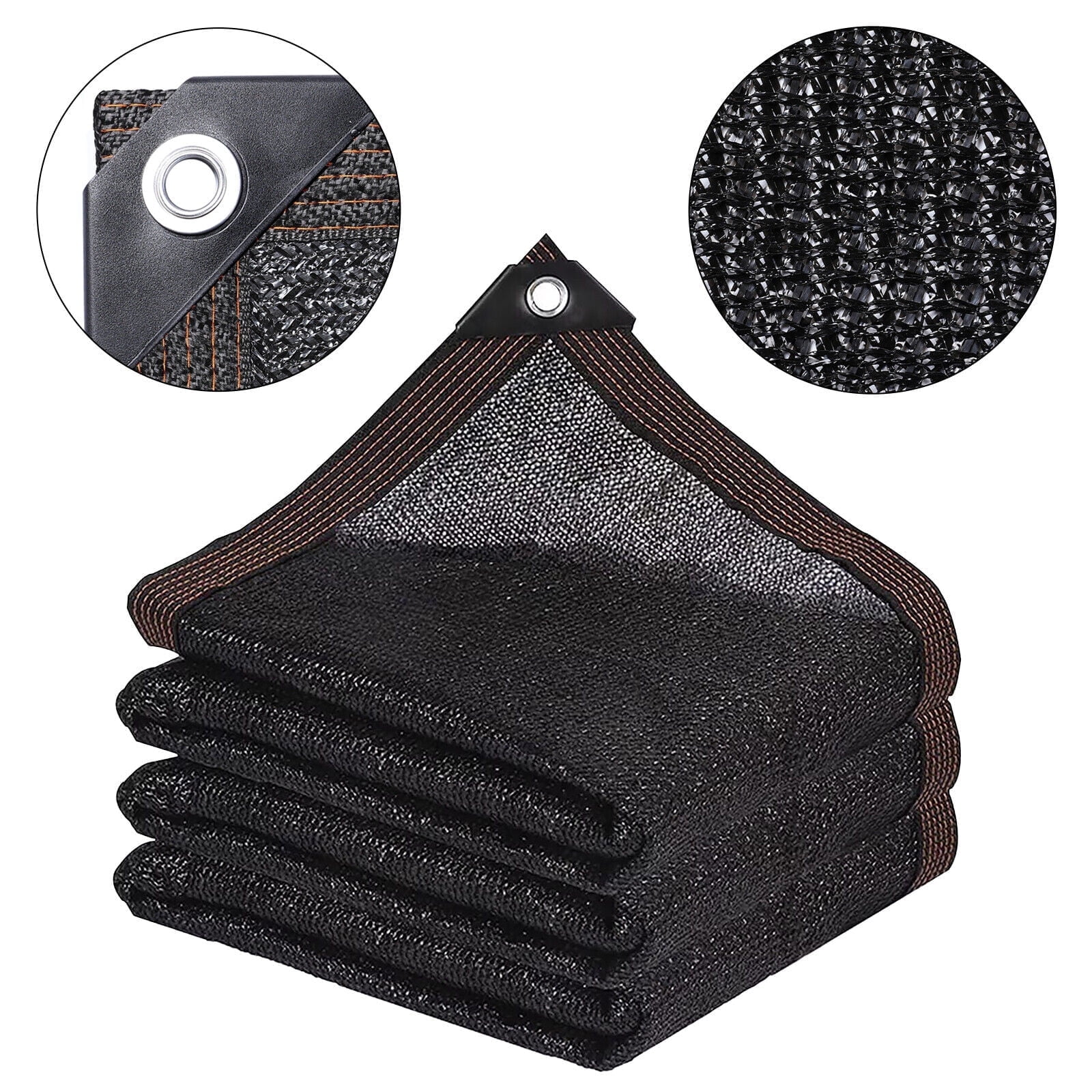 Black Shade Cloth Sunblock Mesh 90% Sunblock Net for Garden Patio with ...