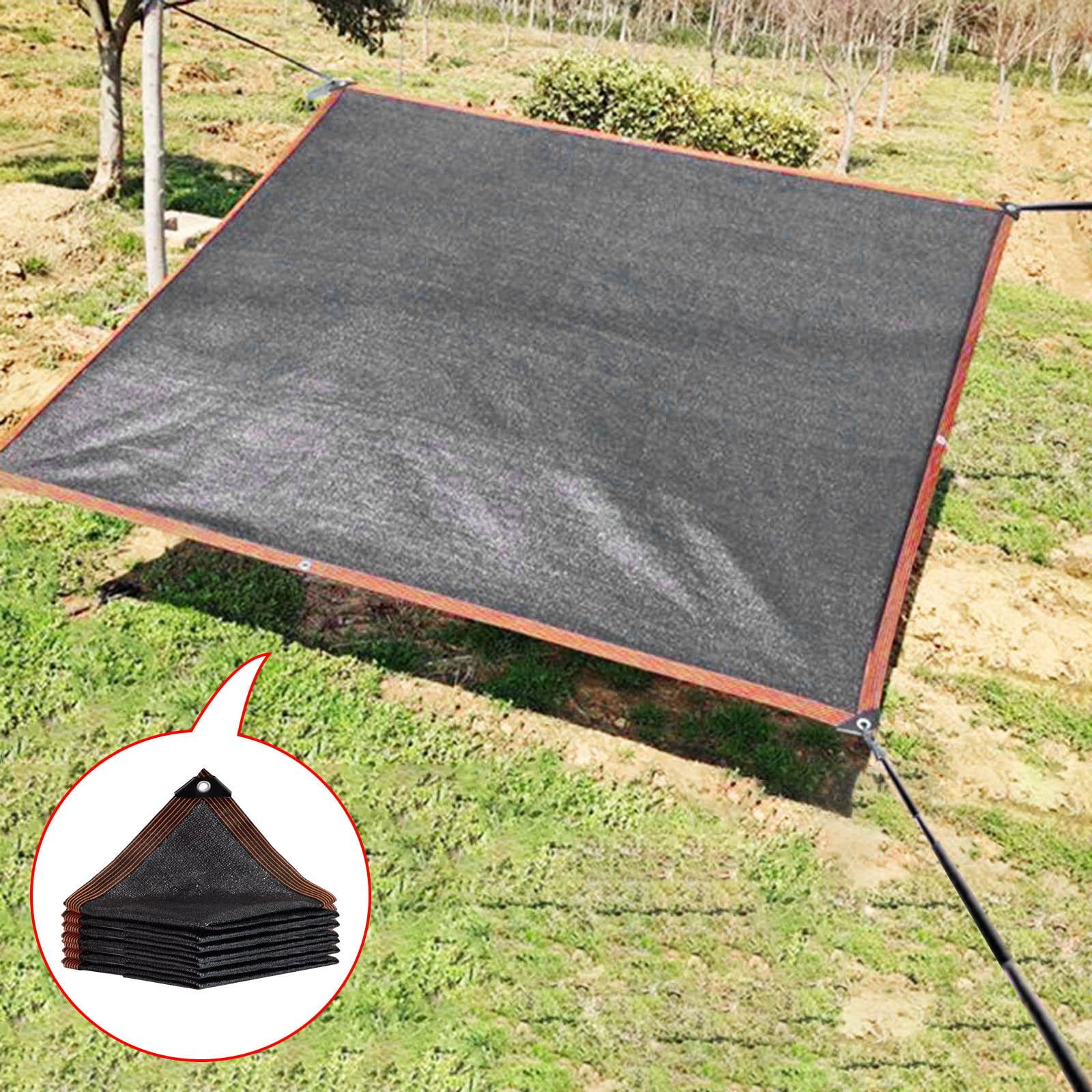 Black Shade Cloth Sunblock Mesh with 6 Lines Edge Folding Durable ...