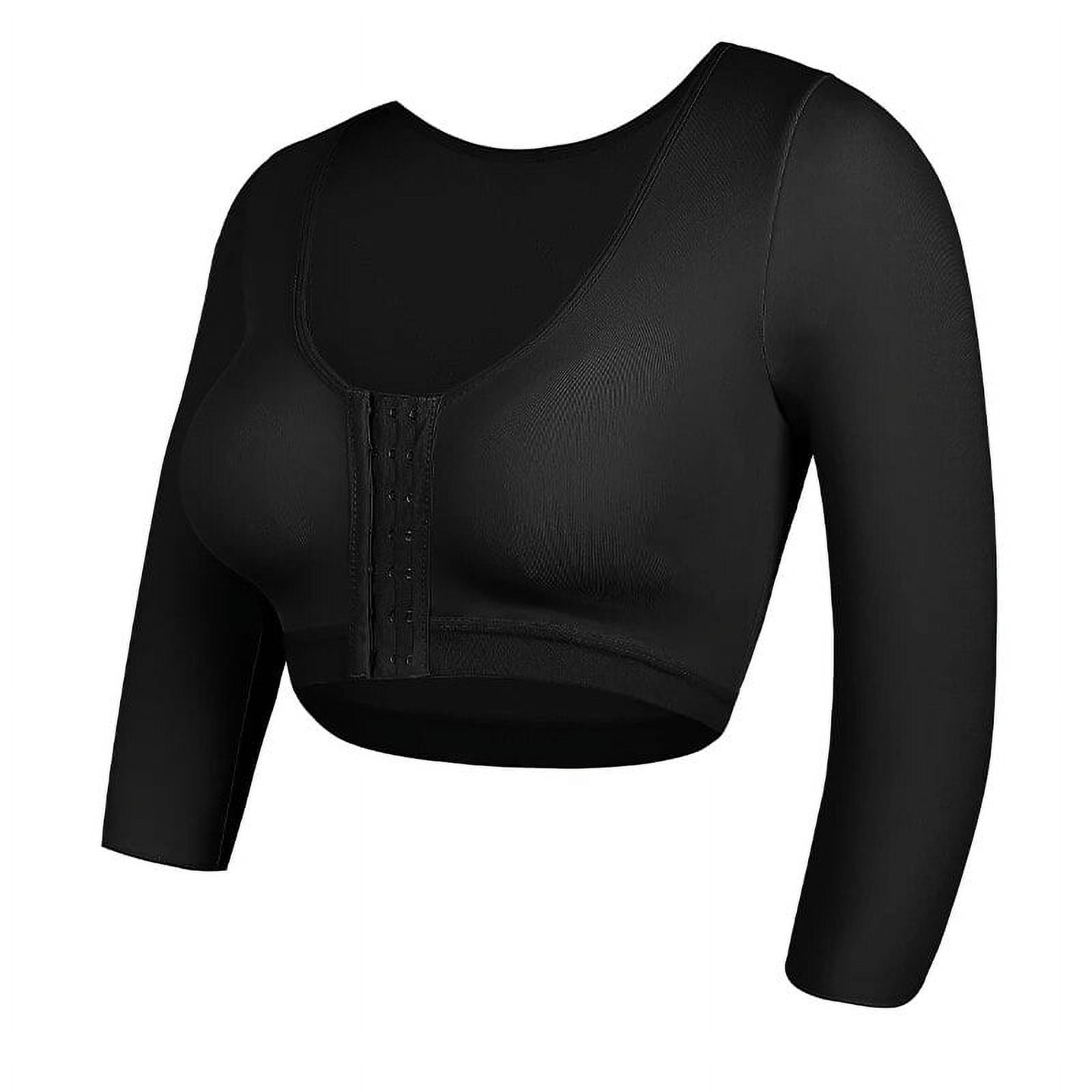Black Shaper Tops for Women Flabby Arms Compression Post Surgery Front ...