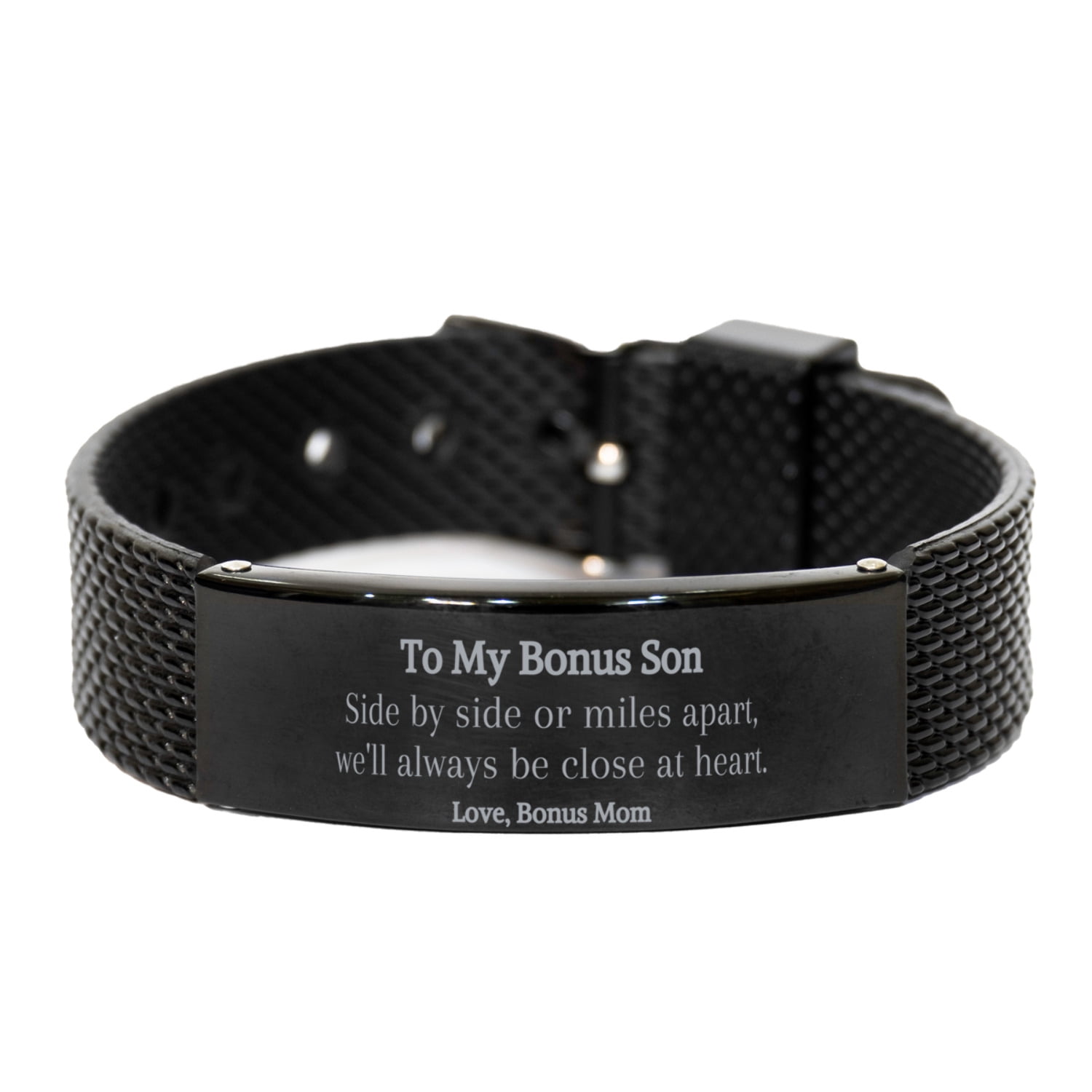 Black Shark Mesh Bracelet for Bonus Son - Side by Side Always Close at ...