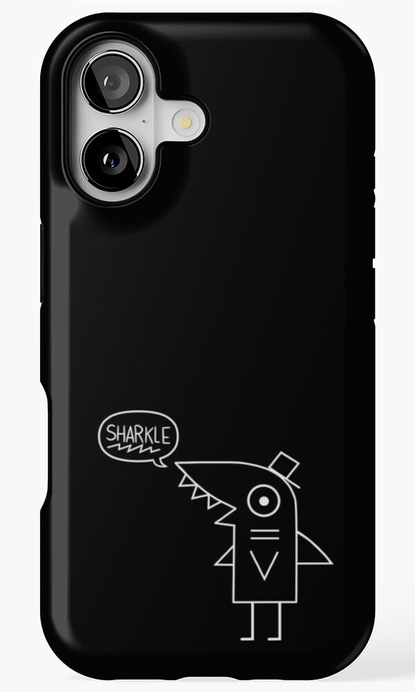Black Sharkle Night In The Woods Secret Art Phone Case for iPhone 17 16 ...