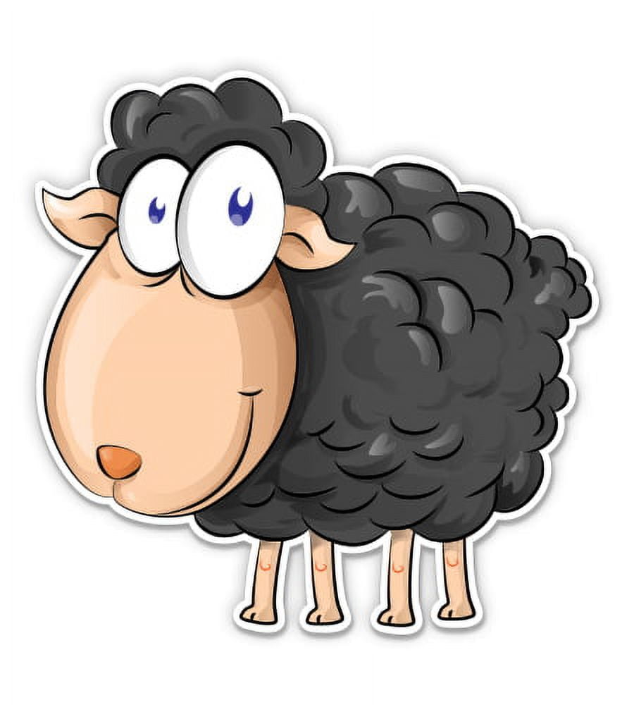 Black Sheep - 5" Vinyl Sticker - For Car Laptop I-Pad - Waterproof ...