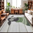 Black Sheep 5'x7' Rug for Living Room Sofa and Coffee Table Layout ...