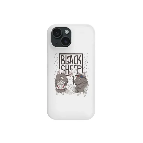 Black Sheep Funny Odd One Out Animal Phone Case for iPhone 16 15 14 13 ...