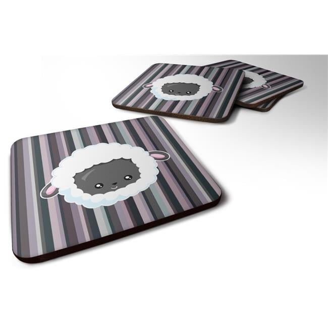 Black Sheep Lamb Face Foam Coasters - Set of 4 - Walmart.com