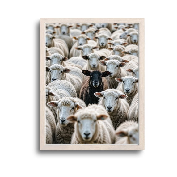 Black Sheep Poster, Stand Out From the Crowd Print, Free Thinkers Wall ...