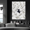 Black Sheep Sheep Art Poster Wall Art Stand Out Be Different Animal ...