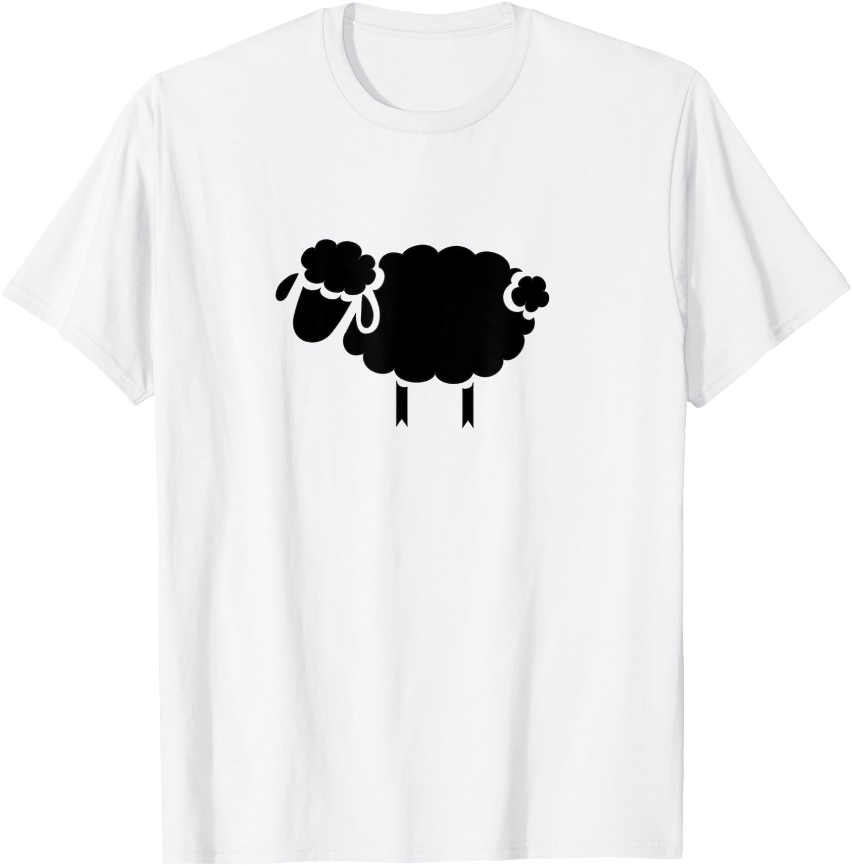 Black Sheep Silhouette Design T-Shirt,Forest Green Color,Size YouthXS ...