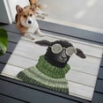 Black Sheep Small Area Rugs 2x3 Glasses Green Sweater Wood Grain Funny ...