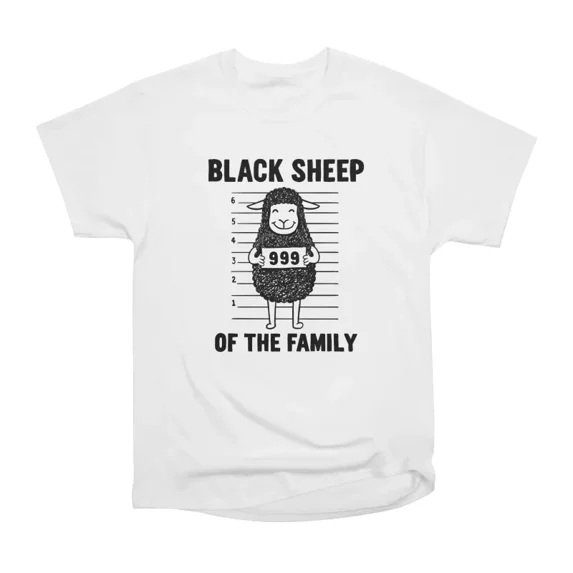 Black Sheep T-Shirt Tee Gift For Him Merch For Her Apparel For Friend 1 ...
