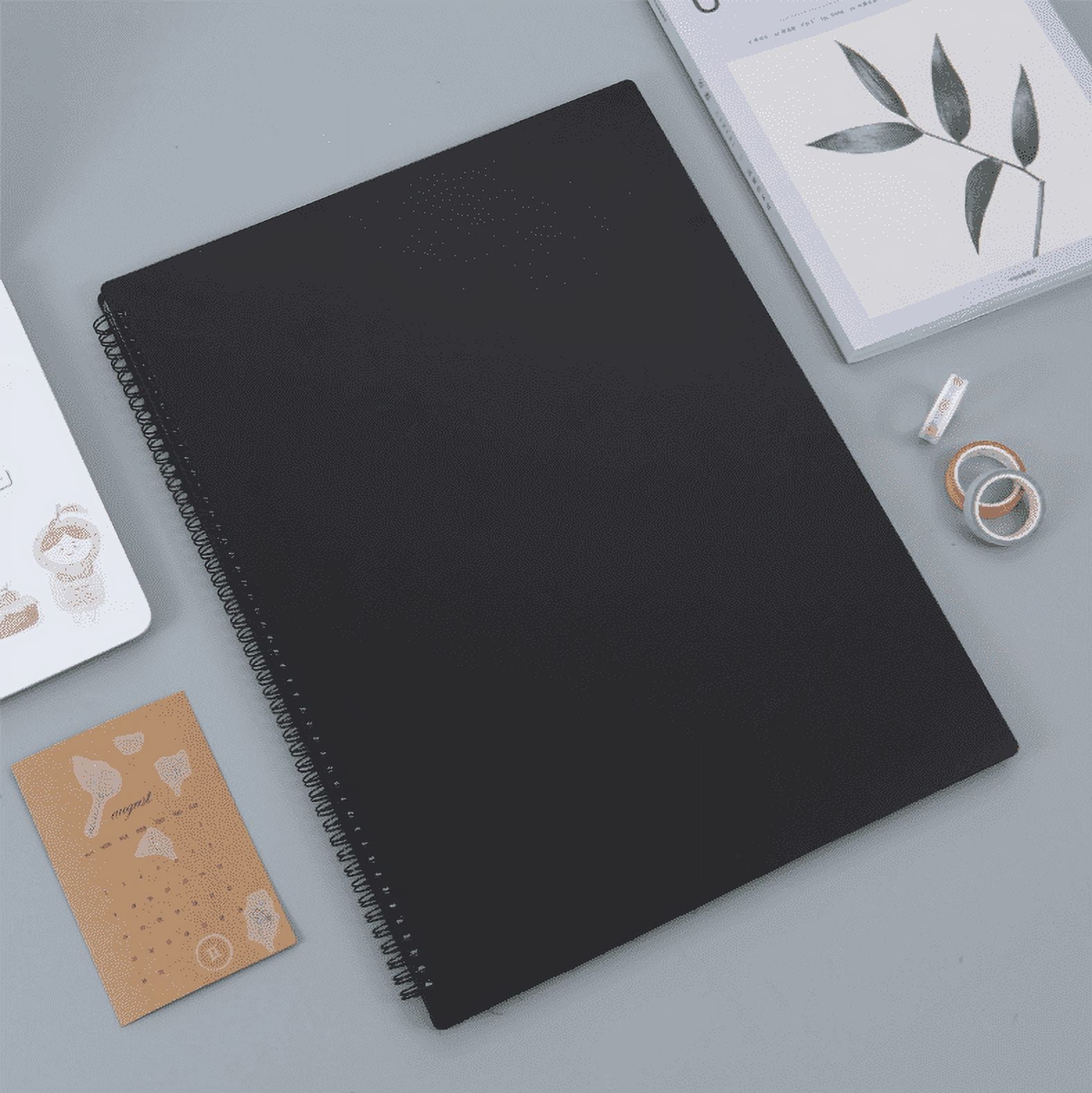 Black Sheet Music Binder-(1 Pack), B4 Music Sheet Binder, Spiral Binder ...