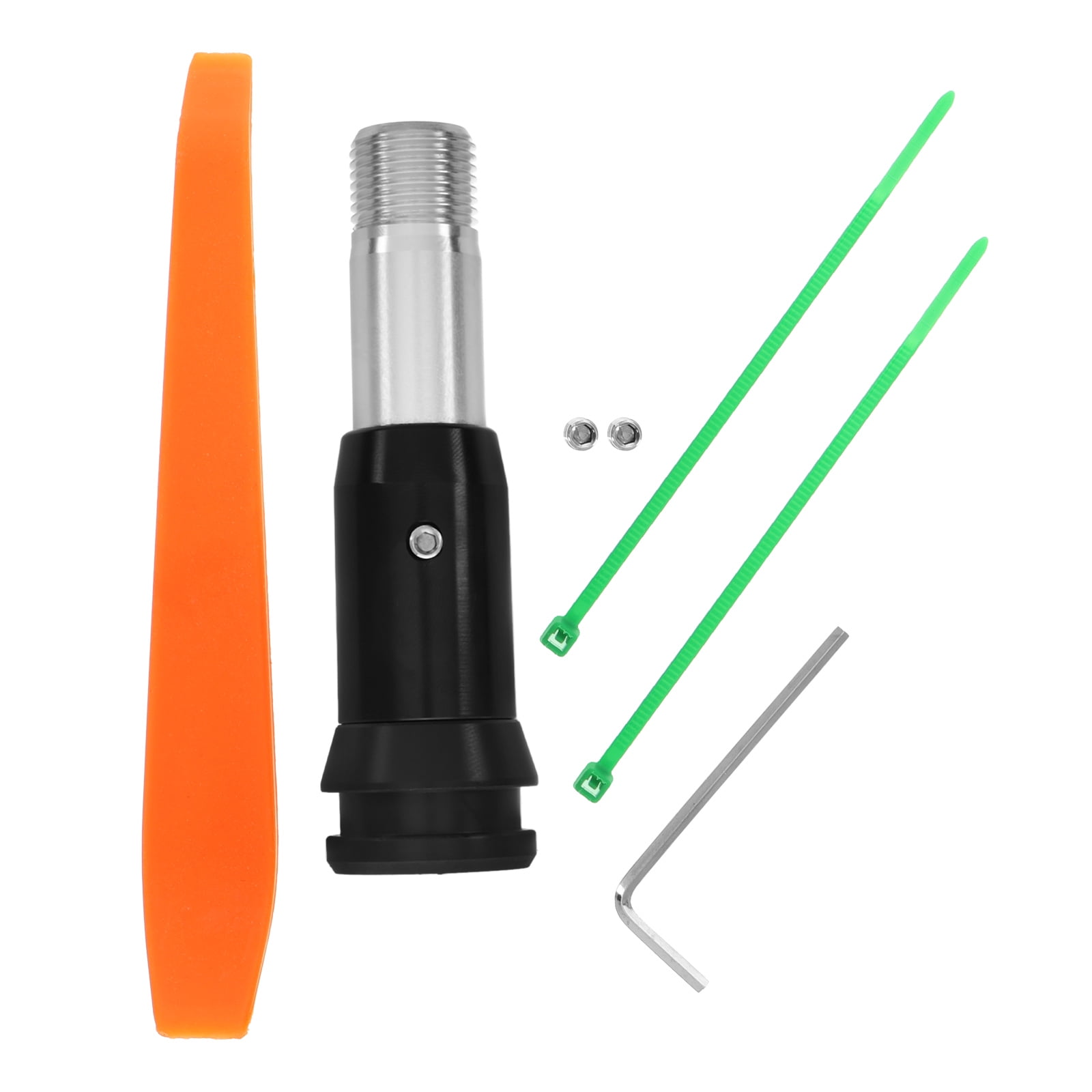 Black Shifter Adapter with Base for Automatic Gear Shift Knob Universal ...