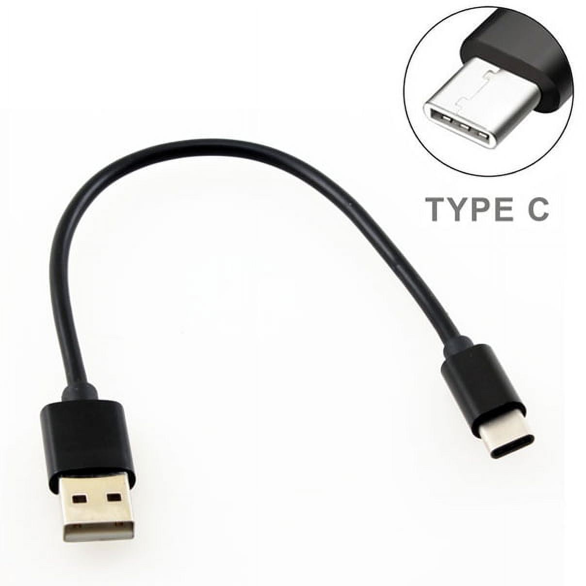 Black Short Type-C Cable Rapid Charger Sync USB Power Wire USB-C Data ...