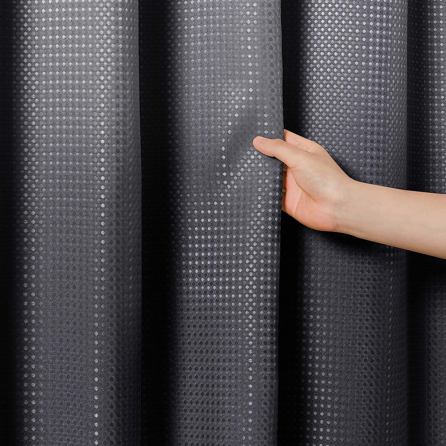 Black Shower Curtain Black And White Ombre Bath Shower Curtains For ...