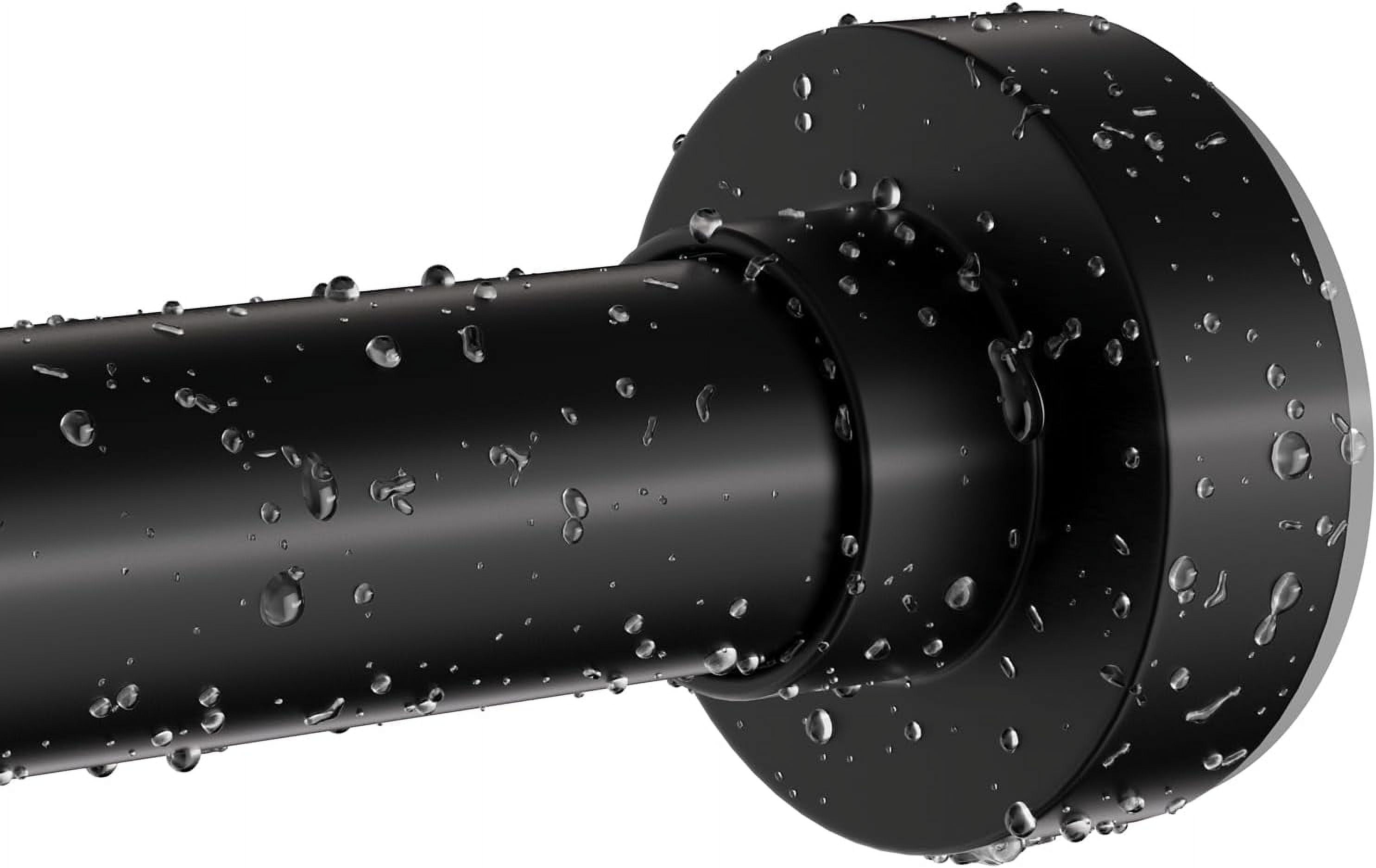 Black Shower Curtain Rod 34-96 Inches(2.8-8ft) Never Rust Adjustable ...
