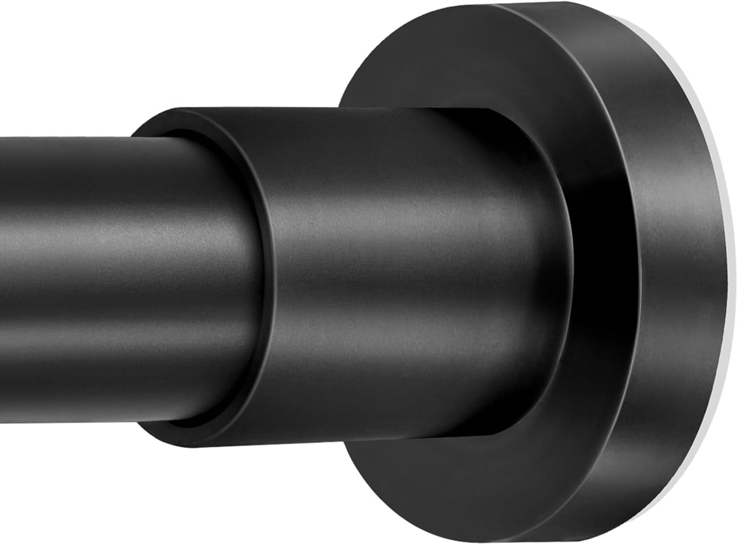 Black Shower Curtain Rod 36-68 Inches (3-5.6ft) Non Rust Adjustable ...