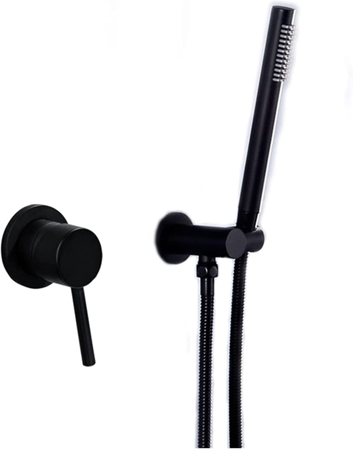 Black Shower Faucet, All Copper Bathtub Faucet, Bathroom Hot and Cold ...