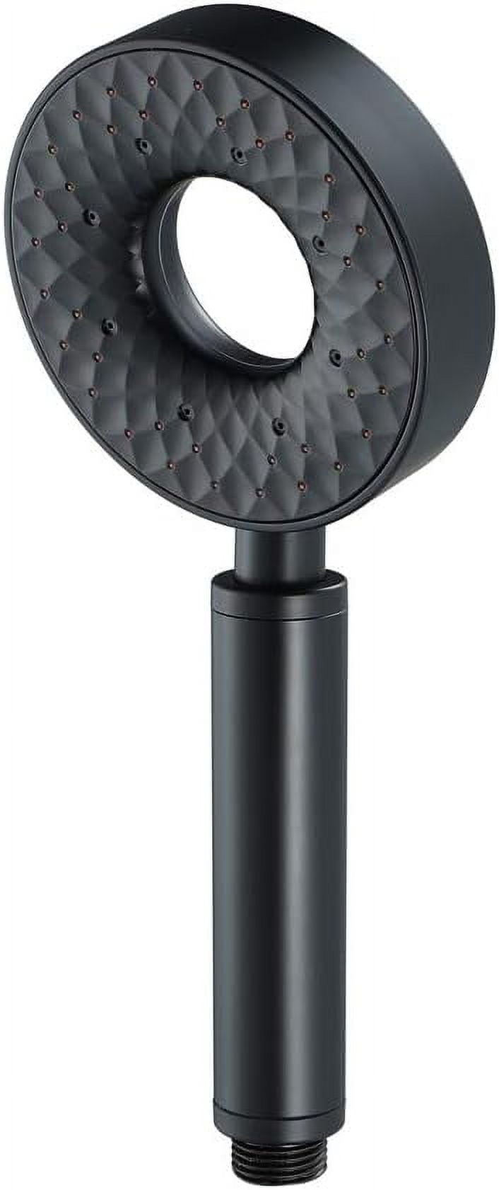 Black Shower Head with High Pressure, Adjustable Flow Handheld Shower ...