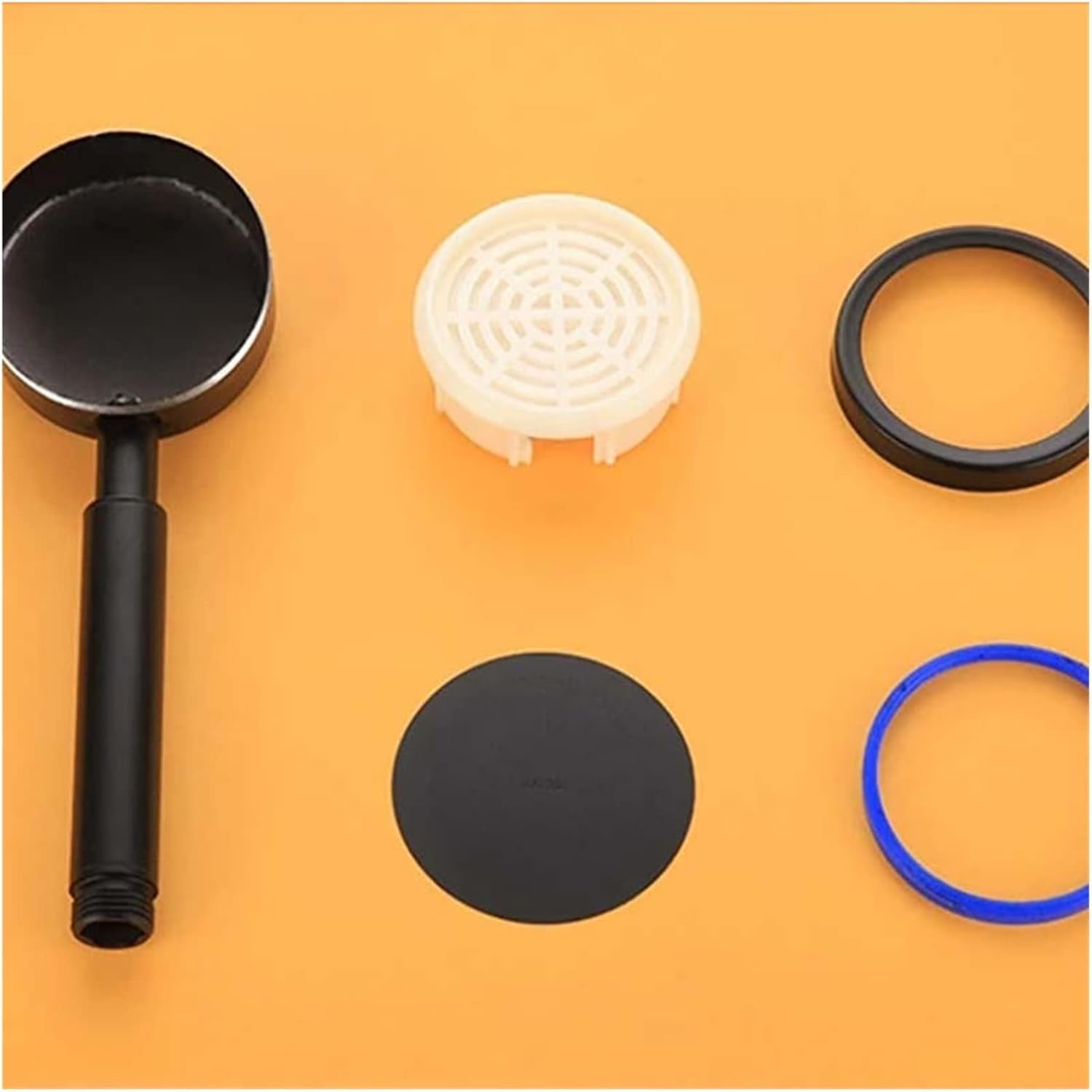 Black Shower Stainless Steel Fall Resistant High Pressure Handheld Wall ...