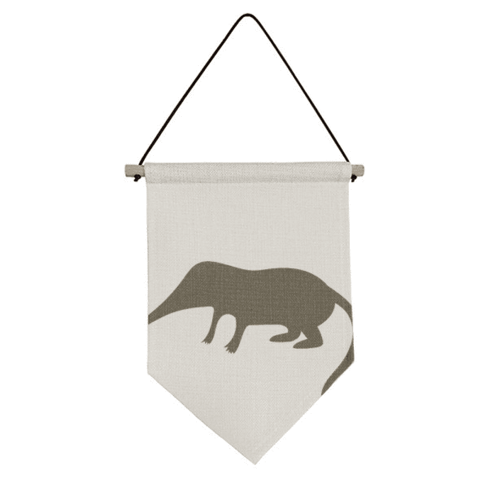 Black Shrew Animal Portrayal Canvas Flag Hanging Wall Art Decor Banner ...